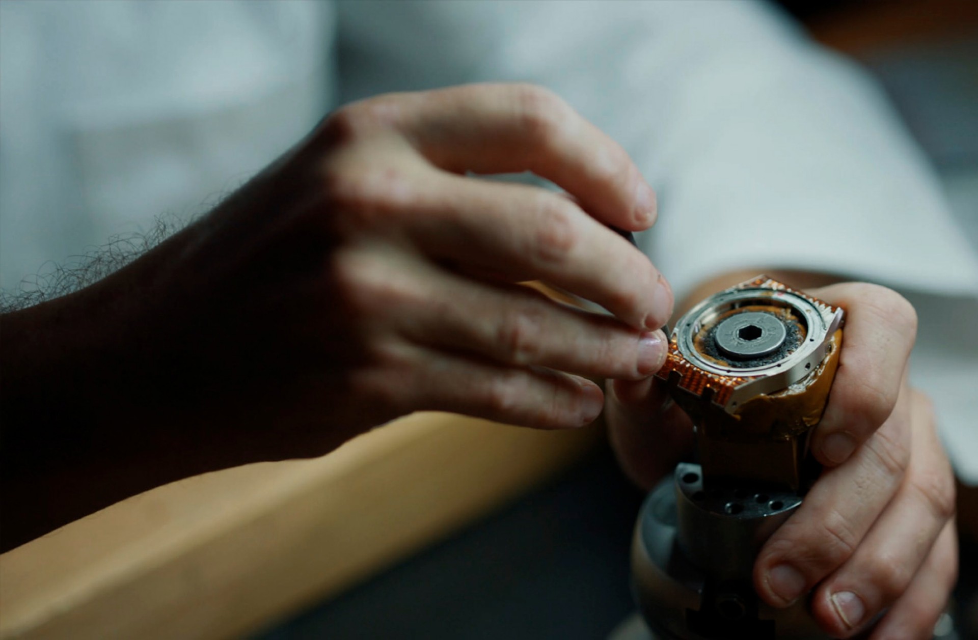 Two Royal Oak Selfwinding sets shimmering with iridescent coloured ...