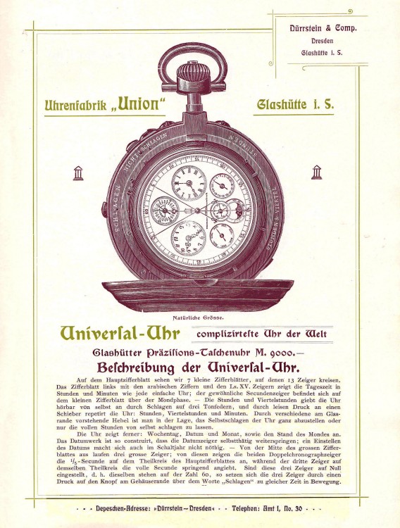 The “Universelle”, simply complicated